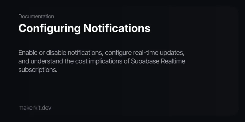 Configuring Notifications